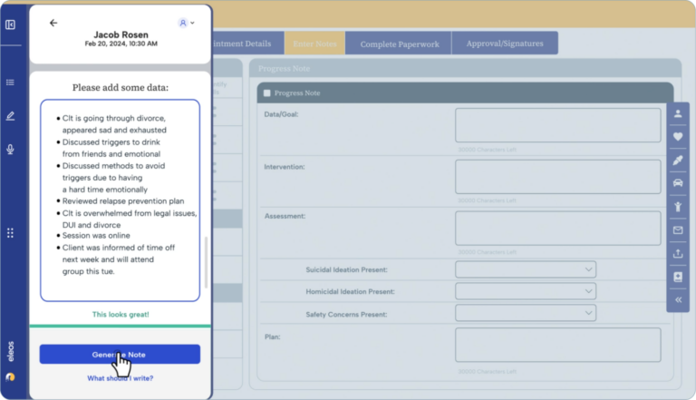 Eleos Documentation | Behavioral Health AI Solution