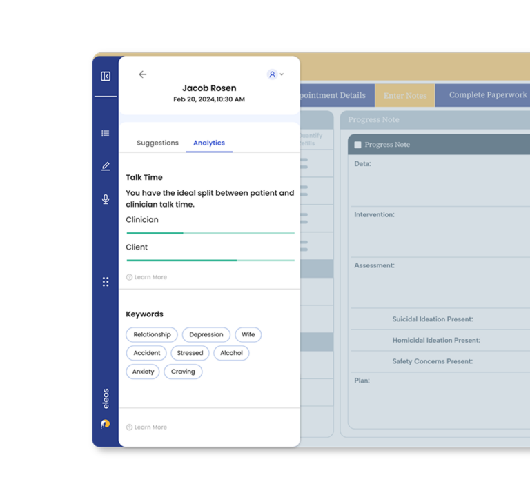 Eleos Documentation | Behavioral Health AI Solution